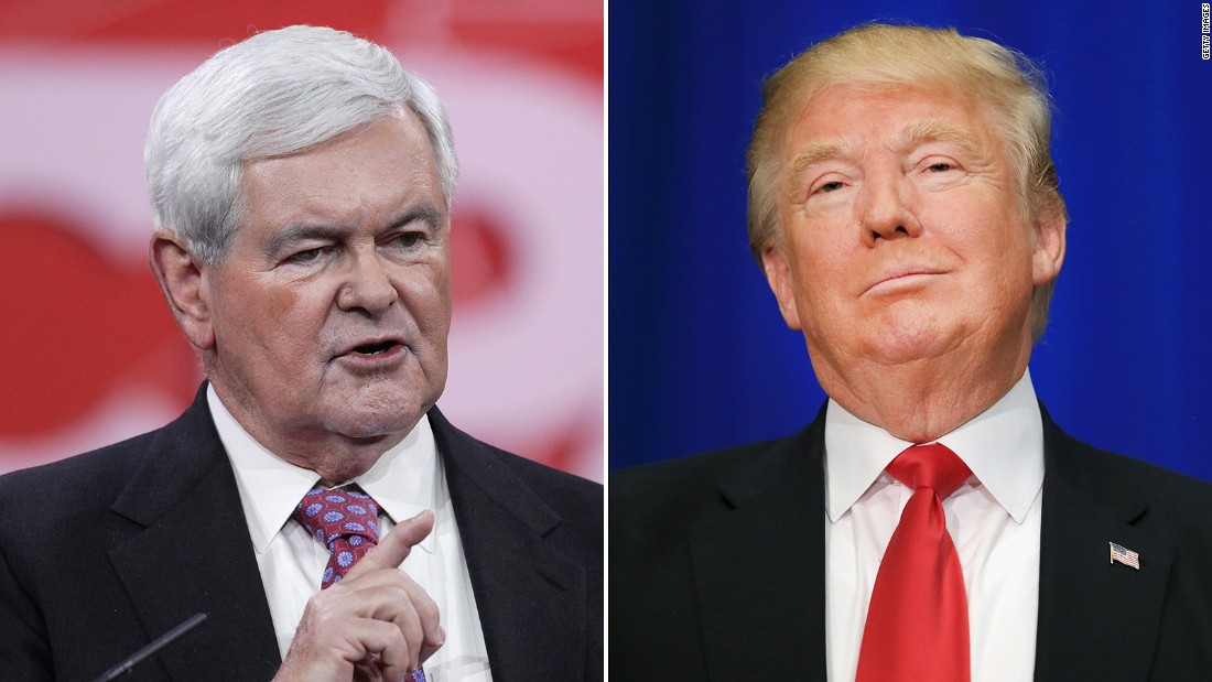 Newt Gingrich Donald Trump A Ted Amateur Curiel Comments Not