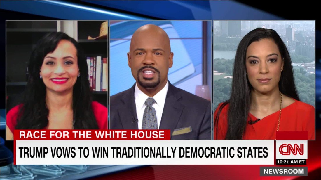 Trump Vows To Win Traditionally Democratic States Cnn Video
