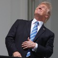 Yes, Donald Trump really did look into the sky during the solar eclipse ...