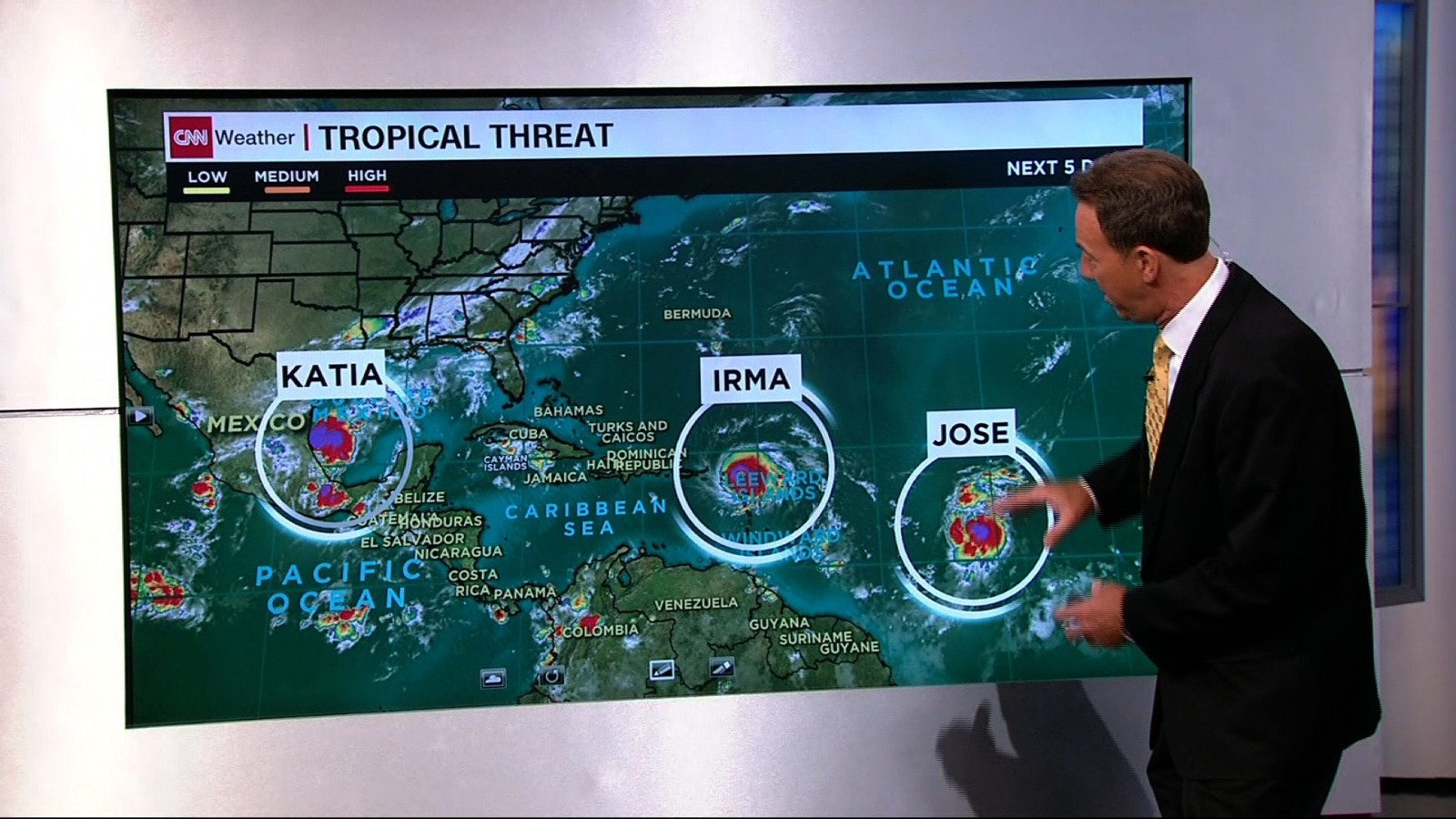 First time since 2010 for 3 hurricanes at once - CNN Video