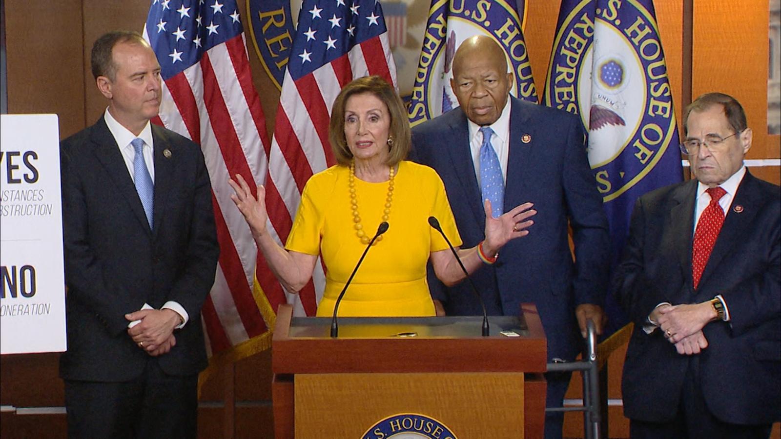 Nancy Pelosi Repeatedly Asked About Impeachment After Mueller Testimony