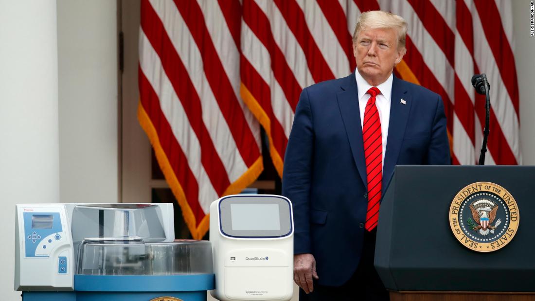 Trump Tries To Highlight Testing Funding But Gets Questions On