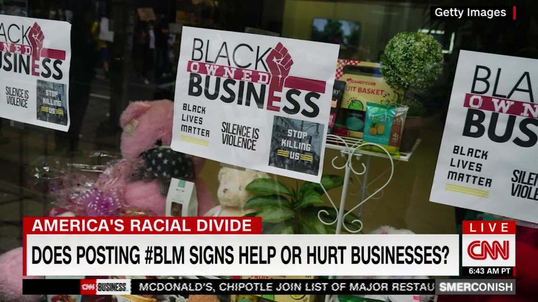 Does posting #BLM signs help or hurt businesses? - CNN Video Does posting #BLM signs help or hurt businesses? - CNN Video
