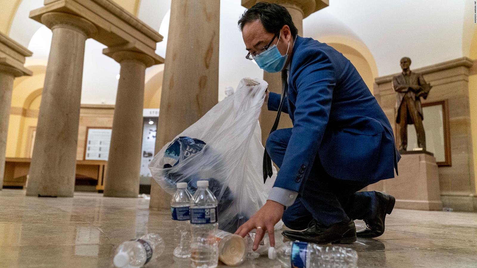 'My heart broke': Rep. Andy Kim helped pick up trash after Capitol ... 'My heart broke': Rep. Andy Kim helped pick up trash after Capitol ...