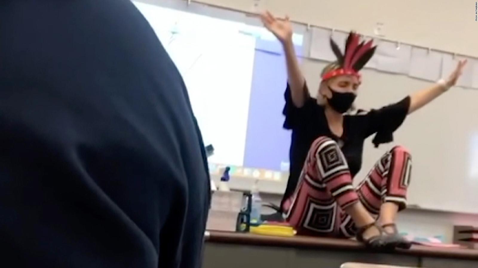 Teacher Put On Leave After Video Surfaces Of Her Dance In Class Cnn Video