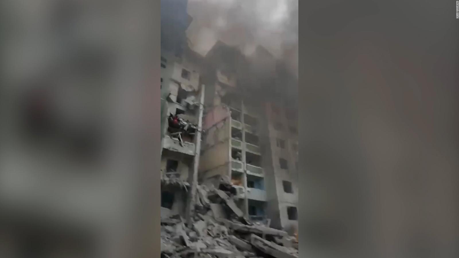 Video Graphic Footage Shows Aftermath Of Russian Strike In Chernihiv