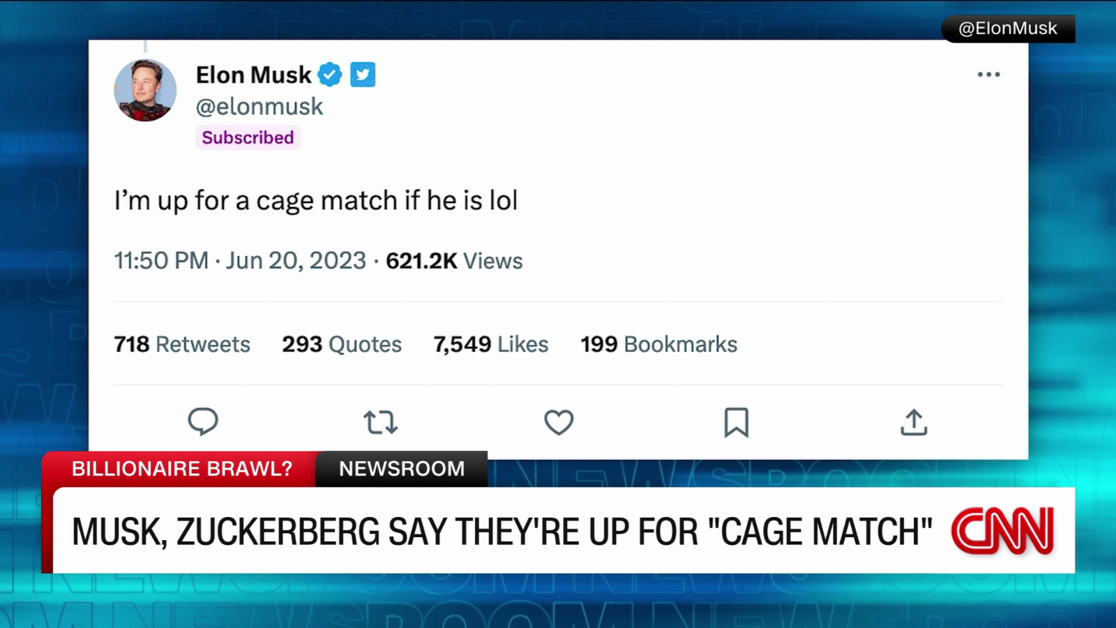 Zuckerberg Accepts Cage Match Challenge From Musk Cnn Video