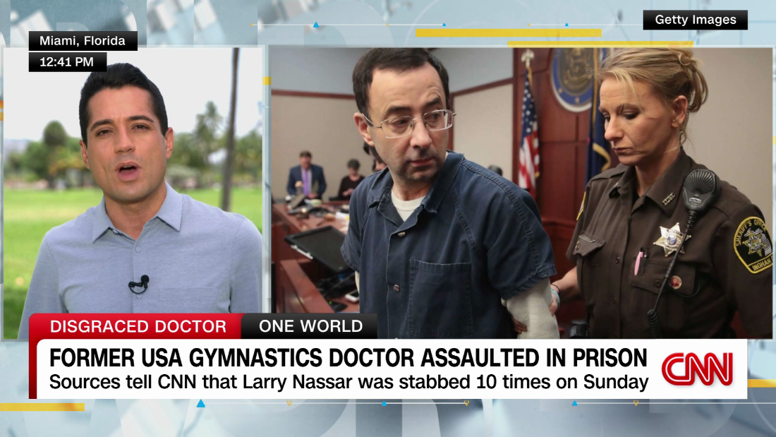 Former Usa Gymnastics Doctor Larry Nassar Assaulted In Prison Cnn Video